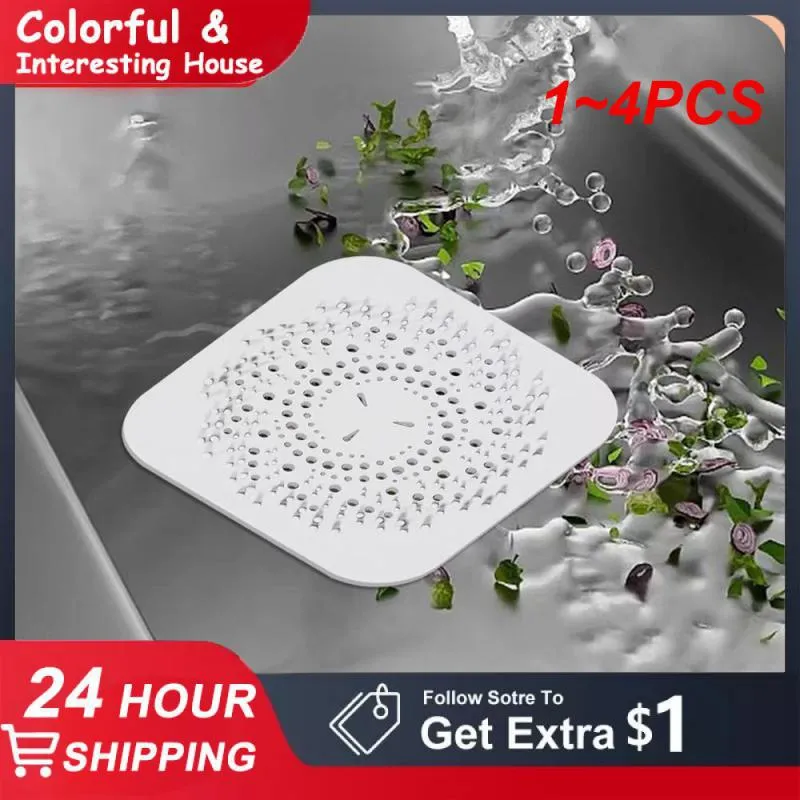DHgate.com:4-Pack TPR Dense Mesh Floor Drain Filter for Kitchen Sink ...