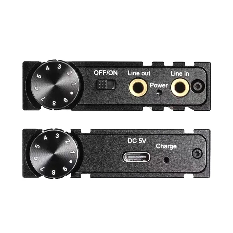 High-Performance Hifi BASS headphone amp with 16-600Ω Range, 3.5mm AUX ...