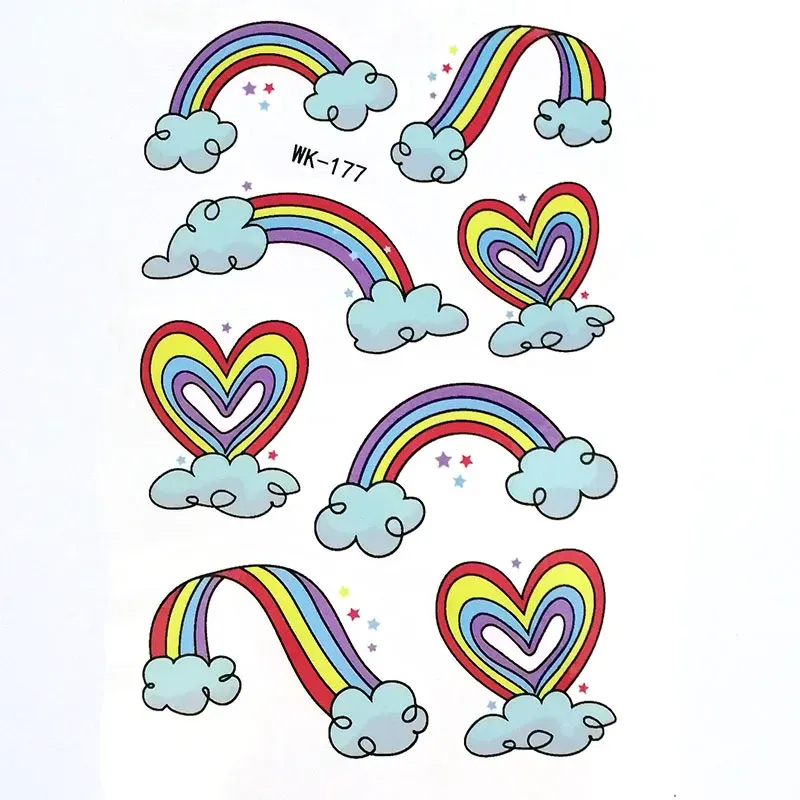 DHgate.com:Waterproof Temporary Rainbow Tattoos Stickers for Kids ...