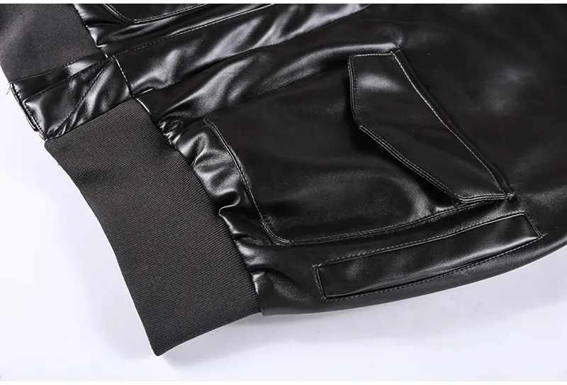 Men's Tactical PU Leather Bomber leather jacket with Men's Tactical PU Leather Bomber leather jacket with