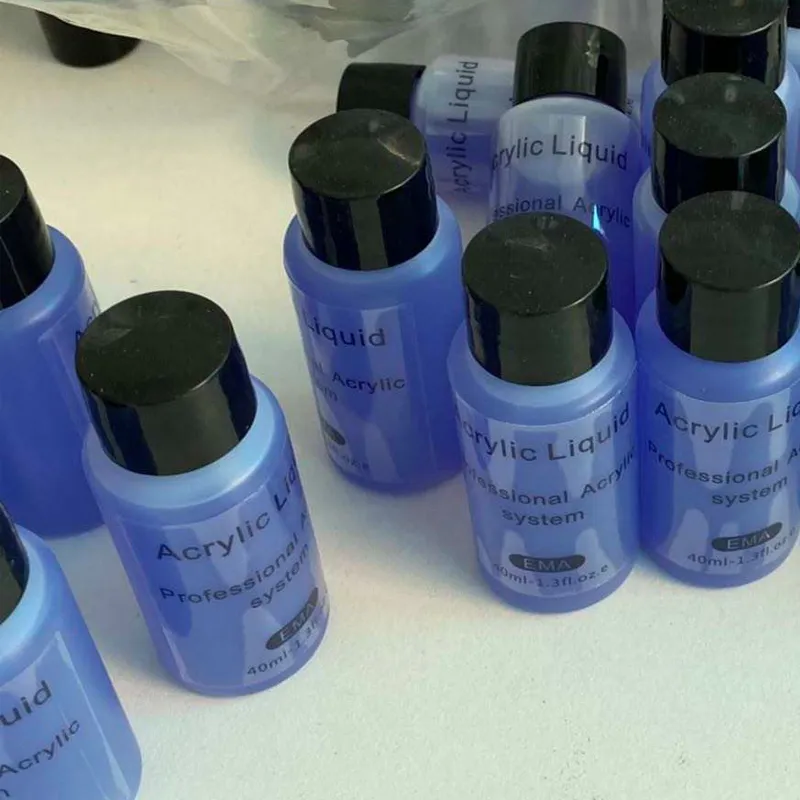 40ML Monomer Acrylic Liquid for Nails with Brush, Professional Acrylic ...