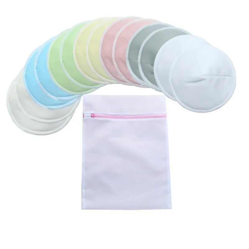 10-Pack Washable Bamboo Nursing Breast Pads for Moms - Reusable ...