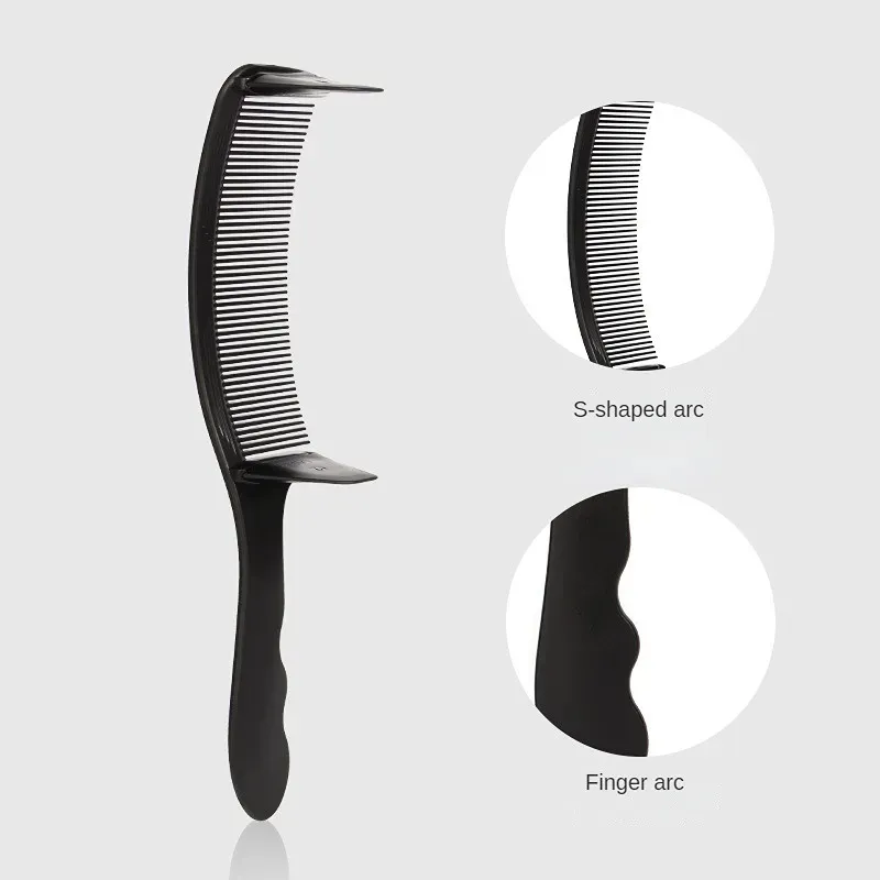 Adjustable Curved Positioning Barber Comb with S Arc Design for ...