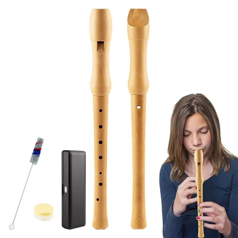DHgate.com:C Key Wooden Soprano Recorder, 8-Hole Fingering Flute ...