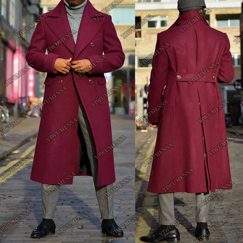 DHgate.com:Winter Tweed Overcoat: Tailored Mens Double-Breasted Wool ...