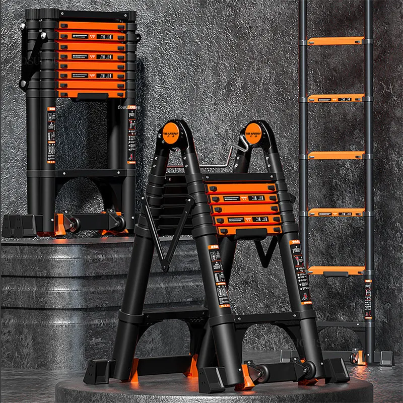 Multifunctional Aluminum Alloy Telescopic Step 12ft ladder for Home ...