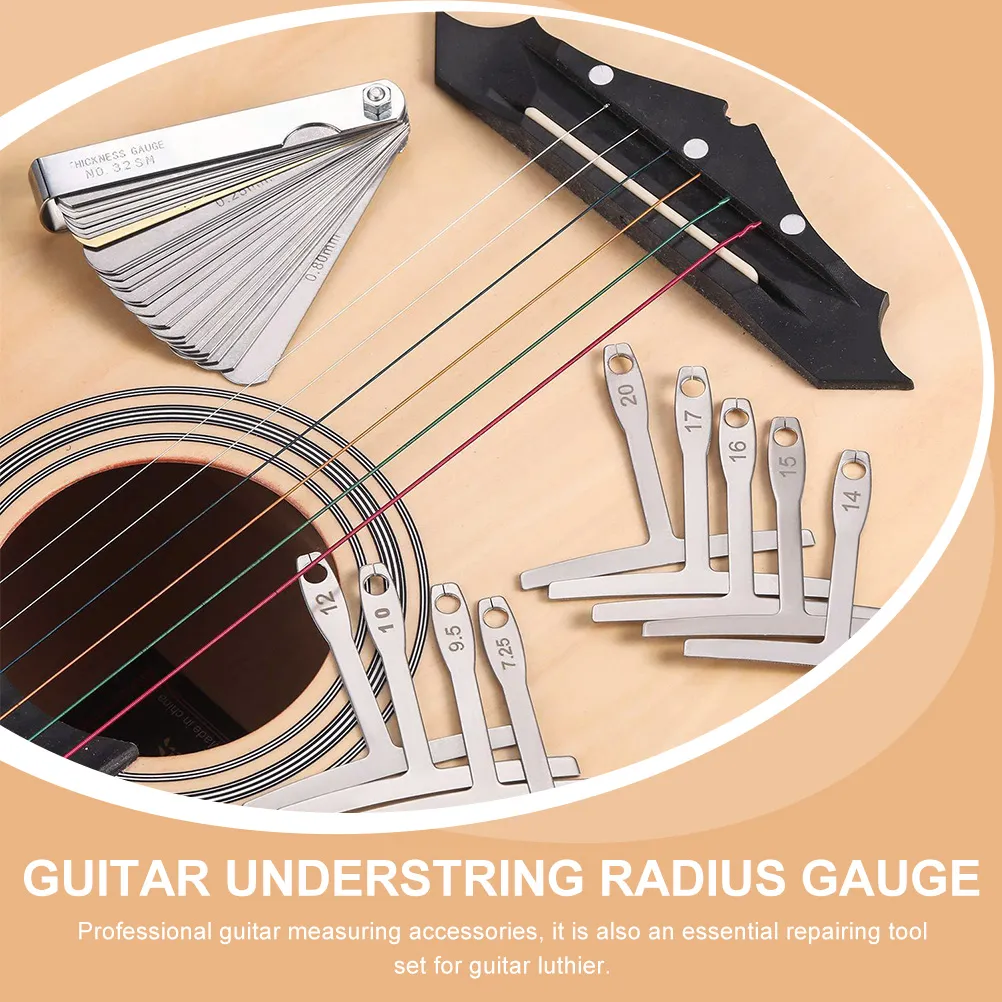 Guitar Radius Gauges Guitar Feeler Gauge Guitar Luthier Tools Clearance ...