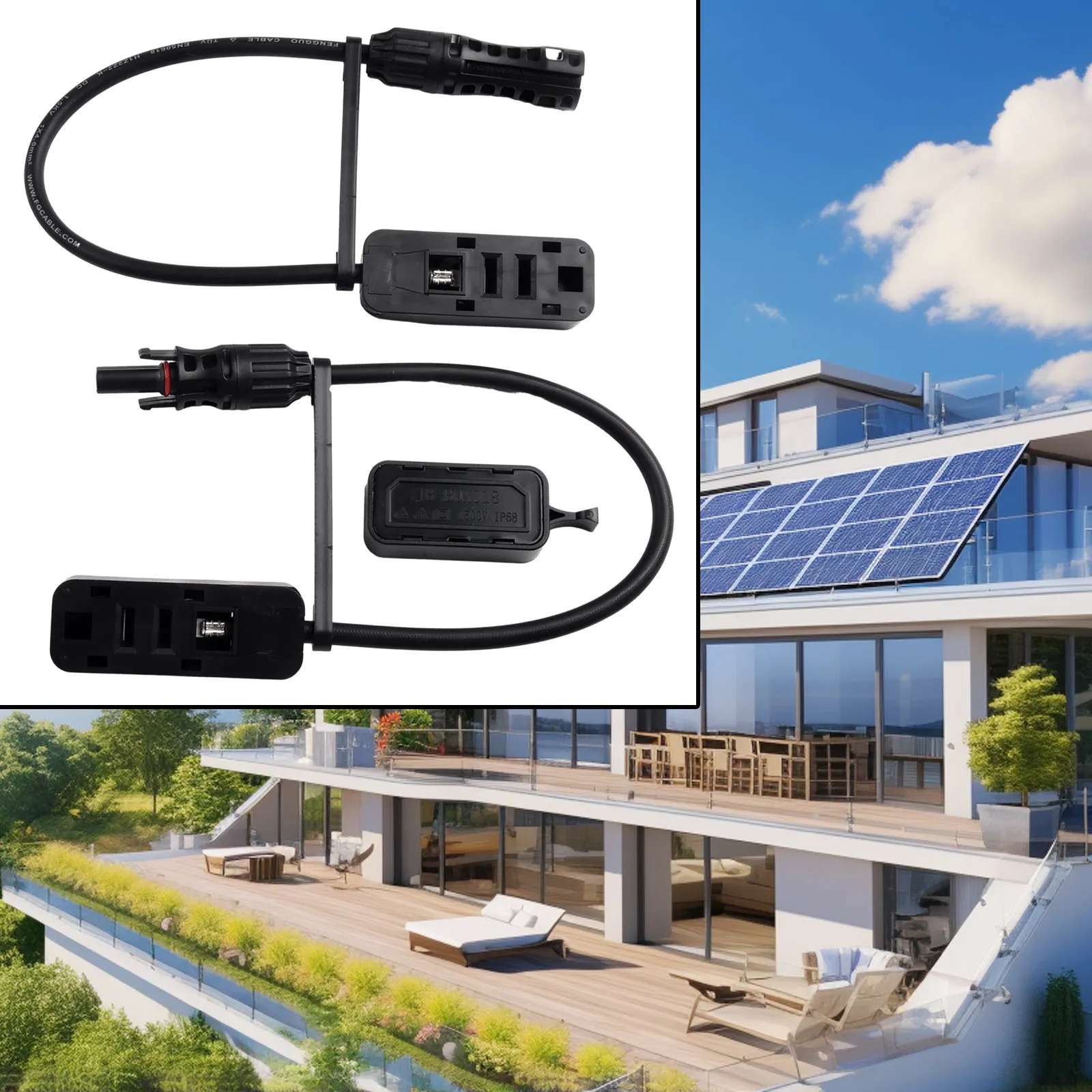 Durable Solar Panel Connector Box - Weatherproof Metal Junction Box for ...