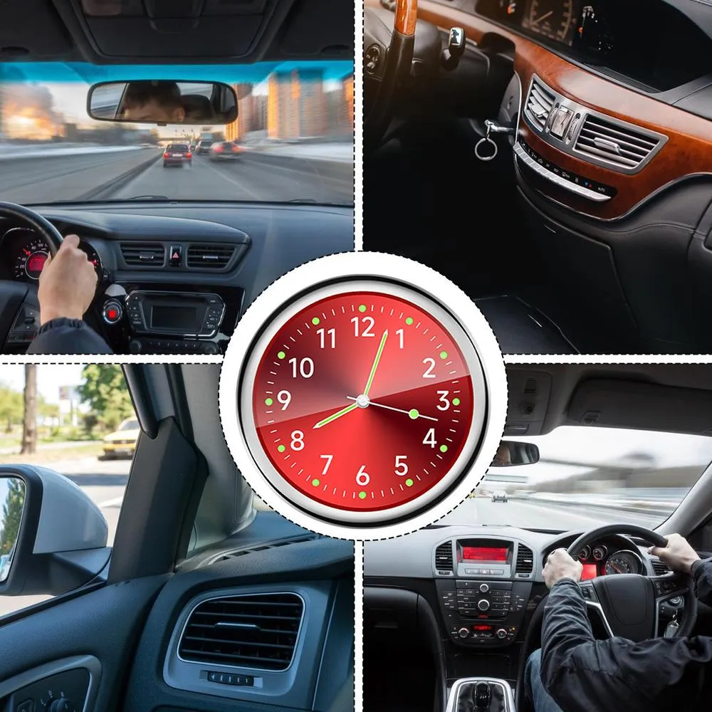 Optimized product title: Quartz Car my dashboard Analog Clock with Time ...