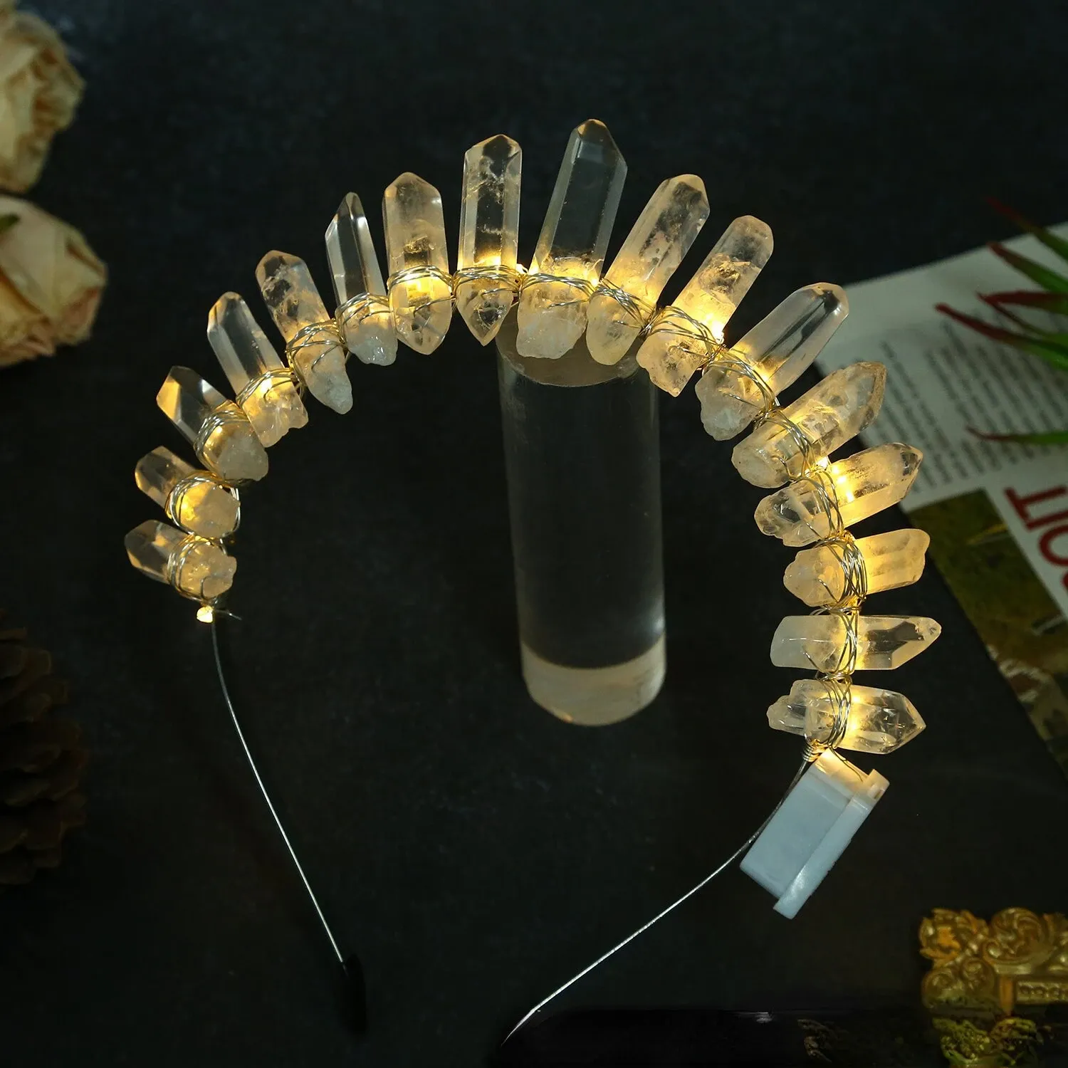 DHgate.com:Luminous Crystal Headband: Glowing Tiara for Weddings ...