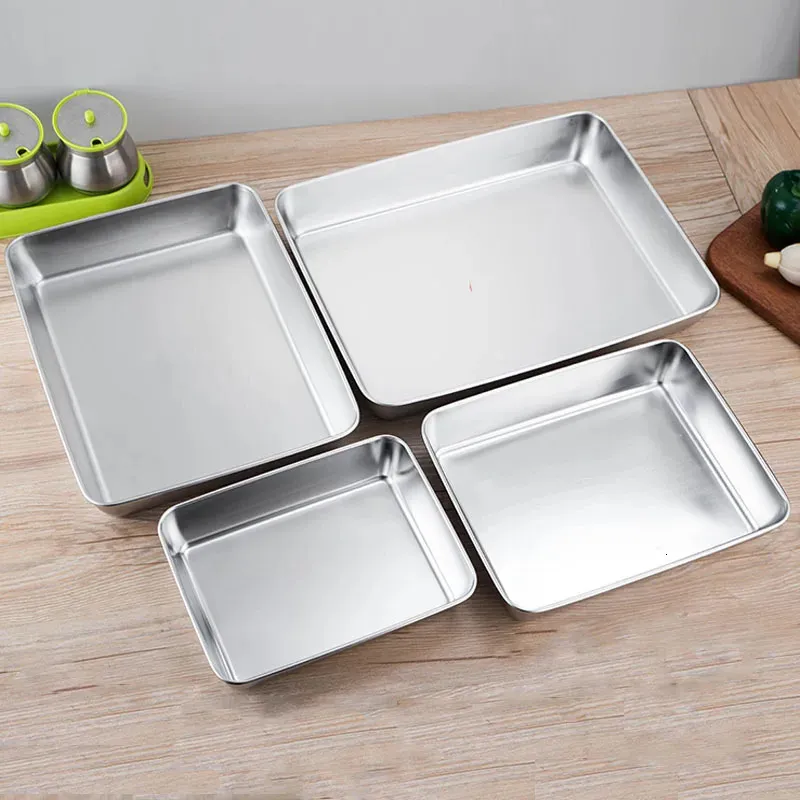 Non-Stick Stainless Steel Baking Tray with Steaming & Cooling Rack from ...