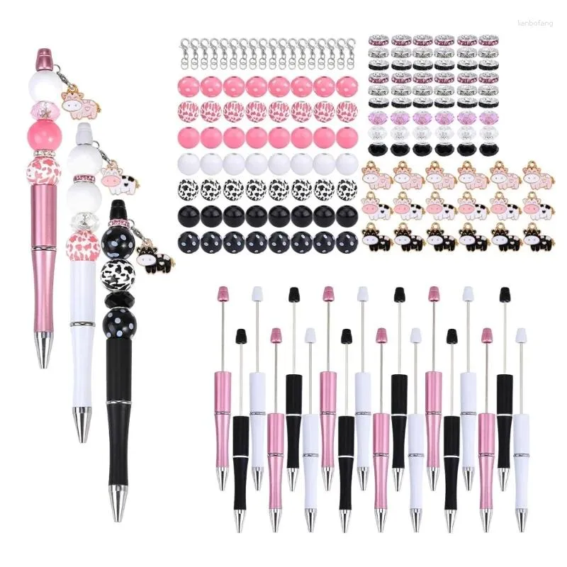 18x DIY Beaded Pens Kits - Smooth Writing Ballpoint Pens for Crafting ...