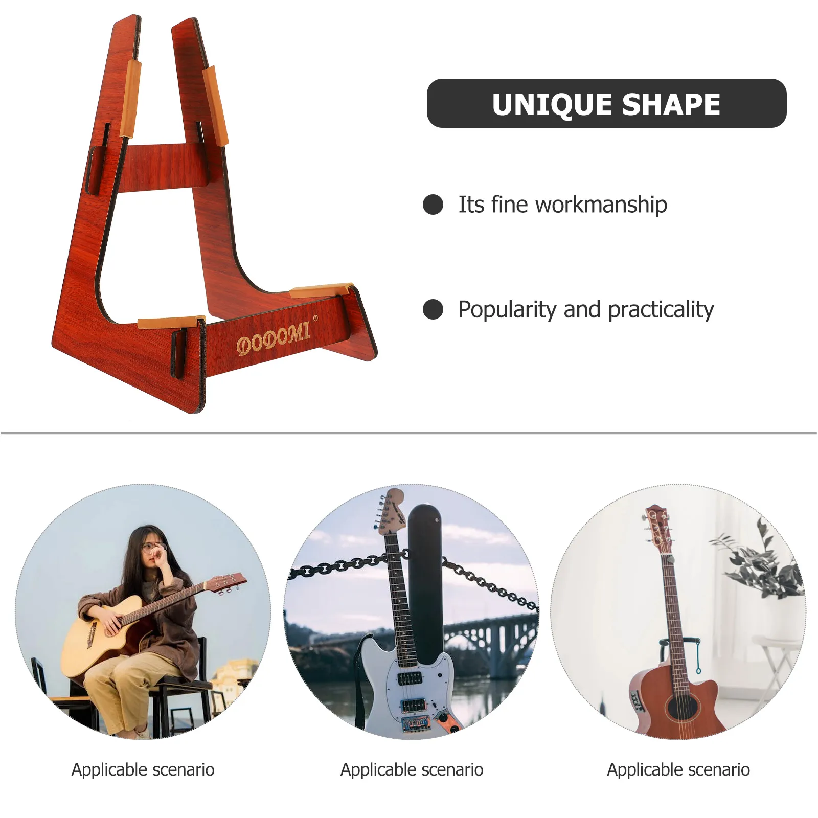 Wooden Guitar Stand Classical Violin Stand Display Bracket For Acoustic ...