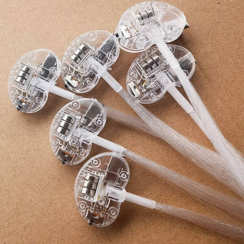 30/LED Light-up Fiber Optic Hair Clips: Colorful Glow Hair Accessories ...