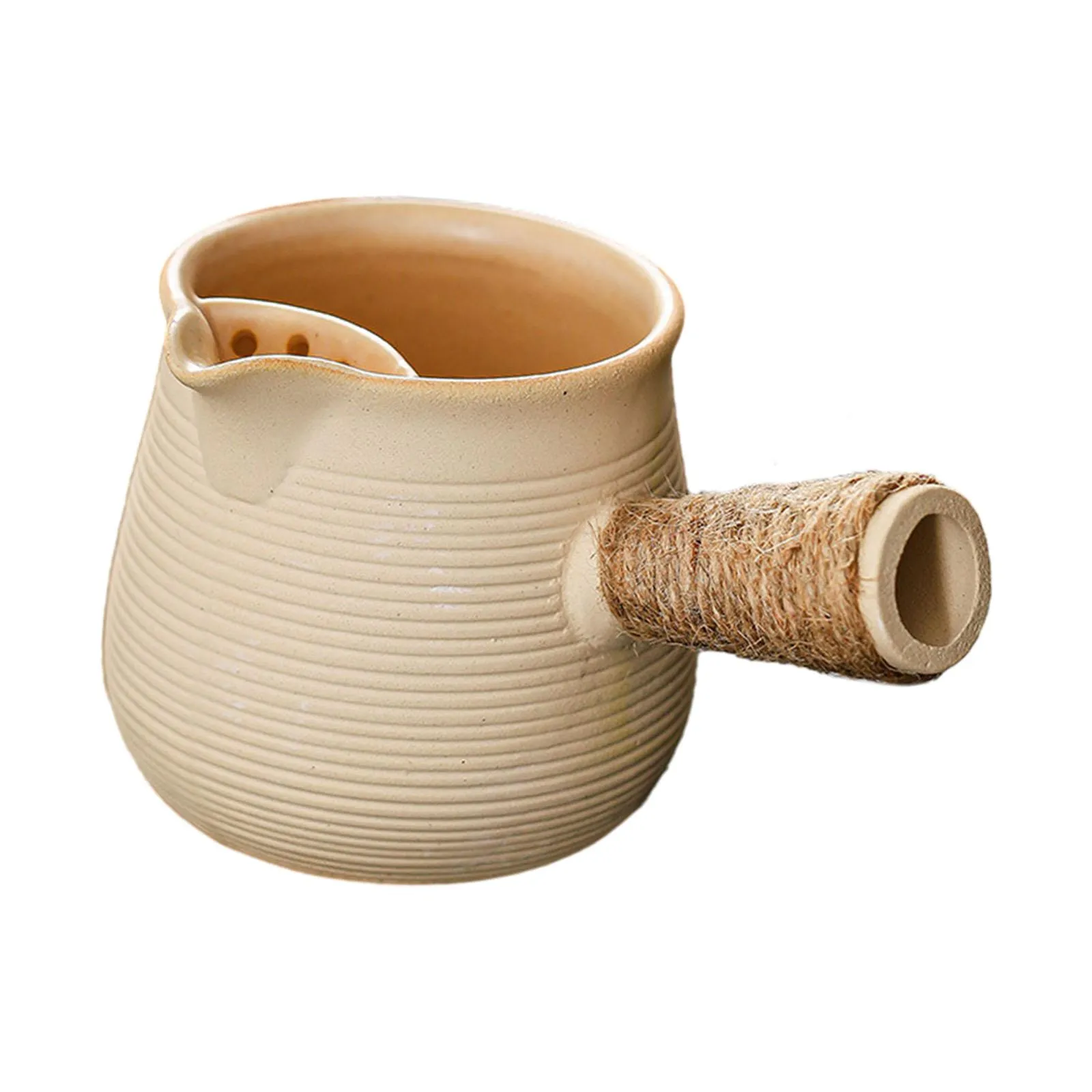 DHgate.com:"Durable Ceramic Teapot with Rope-Wrapped Handle, Tea Maker ...