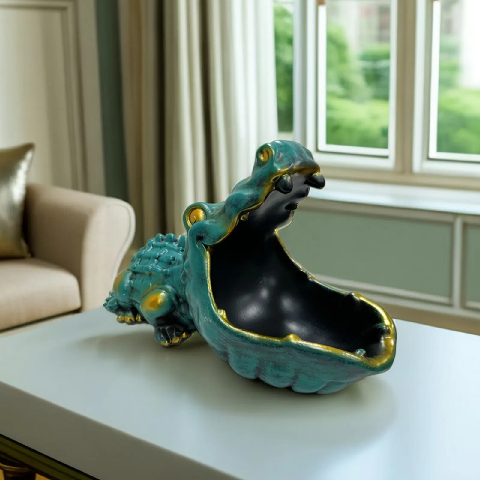 DHgate.com:Crocodile Figurine: Decorative Alligator Sculpture for Home ...