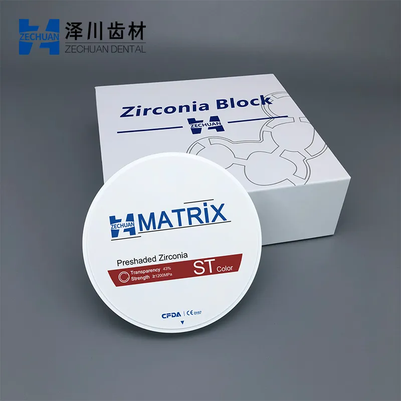 ZECHUAN MATRIX ST Color Pre-shaded Zirconia Blocks: Super Translucent ...