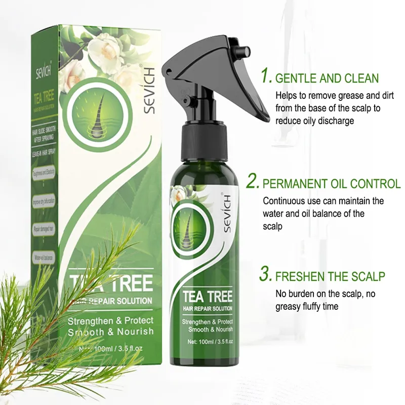 DHgate.com:100ml Sevich Tea Tree Hair Smoothing Spray - Nourishing Hair ...