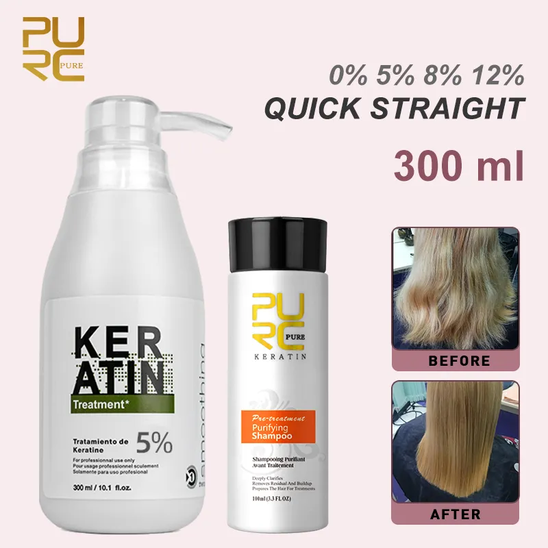PURC Brazilian Keratin curly hair styling products