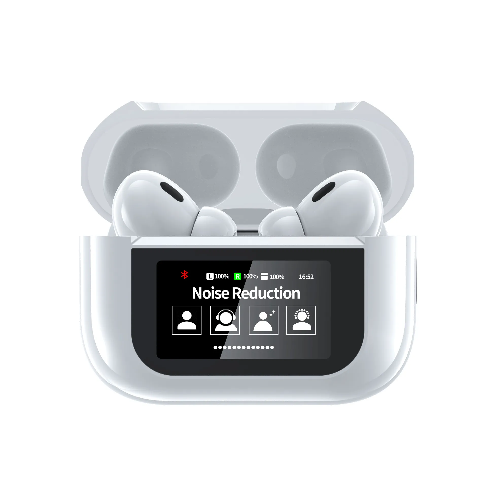 A9 PRO Wireless TWS Headset With LCD Full Color Smart Display, Newline ...