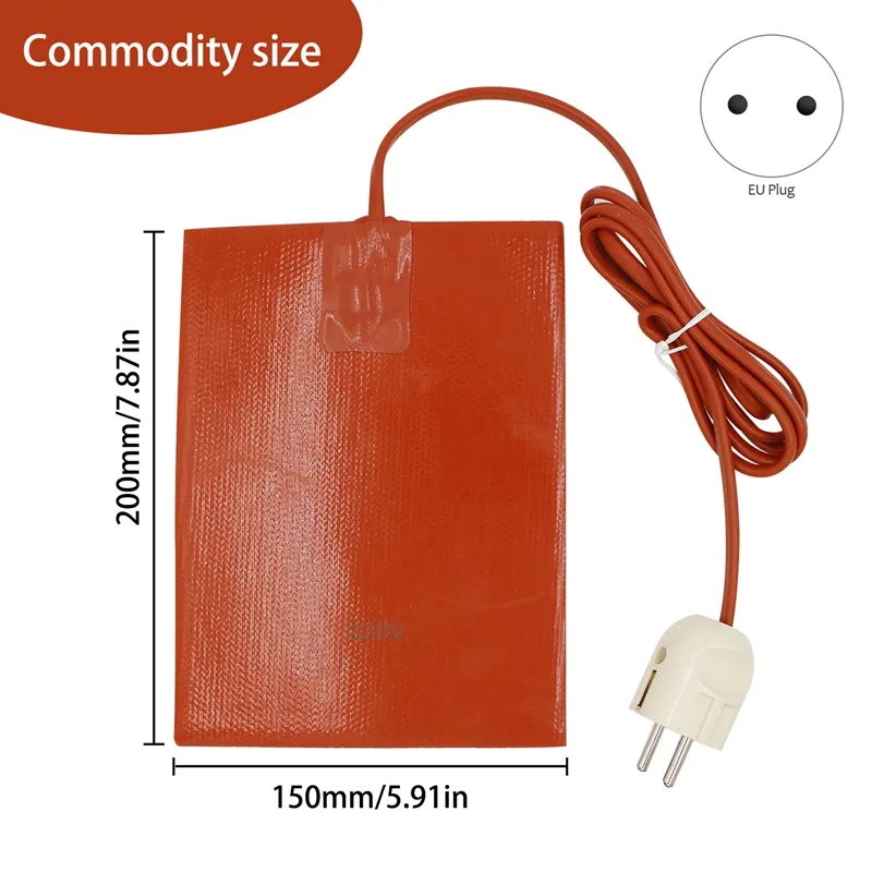 Car Engine Oil Pan Sump Tank Heater Pad 300W Silicone Heating Pad ...