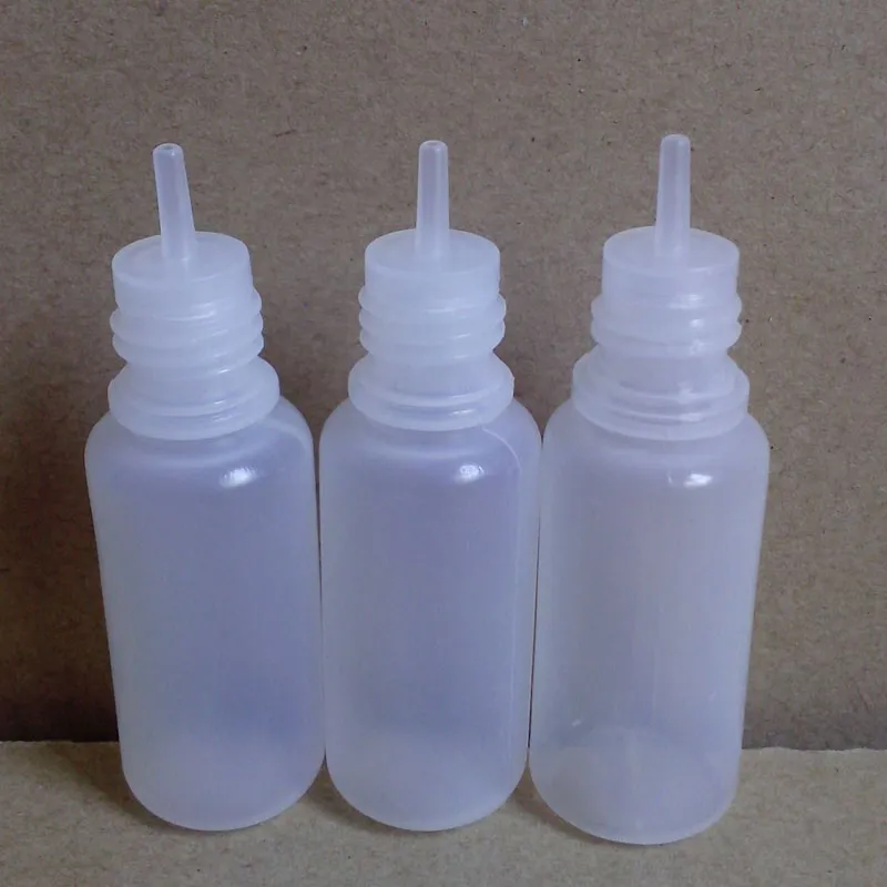 5-Pack 10ml Clear Plastic Dropper Bottles with Childproof Cap, Long ...