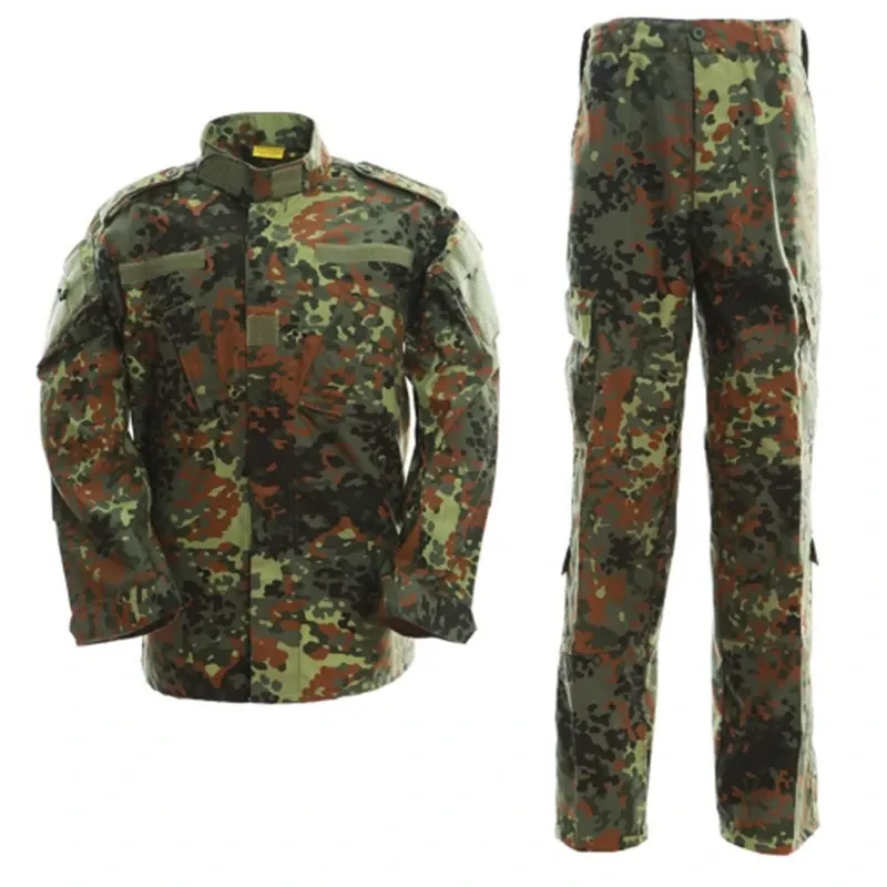 Airsoft Tactical Combat Uniform BDU Shirt & Pants Set, Camo Breathable ...