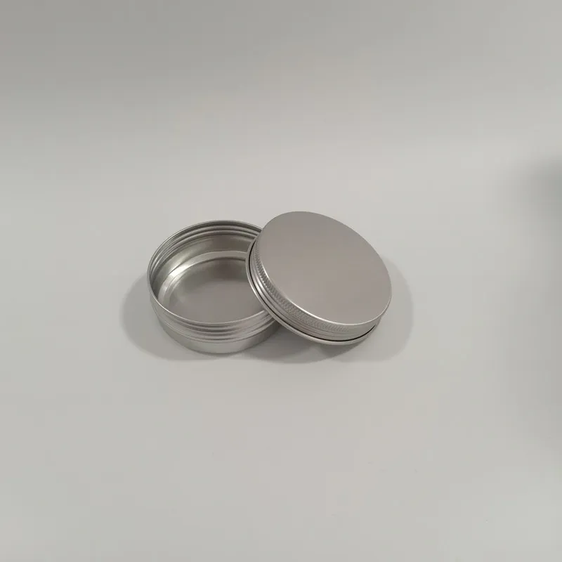 DHgate.com:60g Refillable Aluminum Tin Jar Container - Portable Silver ...