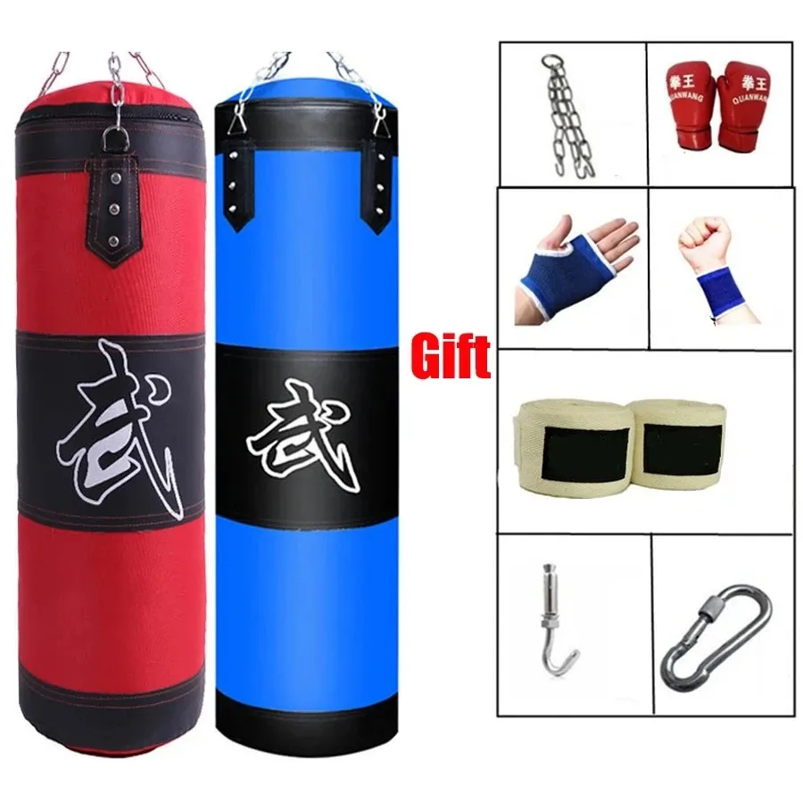 Sturdy Boxing Bag for Home Gym, 120CM, with 100CM Hook Hanging Punching ...