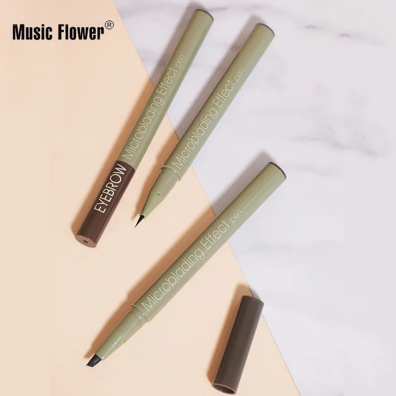 Music Flower Waterproof Eyebrow Enhancer Pen for Easy Brow Shaping ...