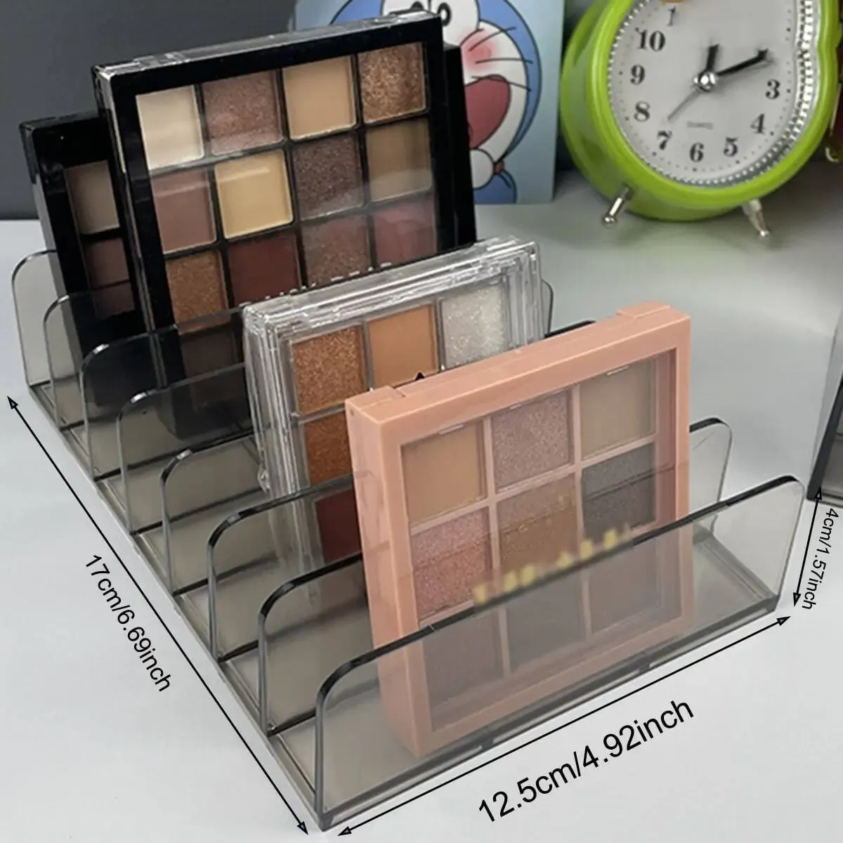 Acrylic Eyeshadow Organizer: Multi-Grid Makeup Storage Tray for Blush ...