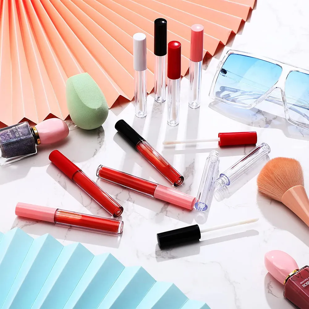 Translucent Bulk Lip Gloss Tubes - 50/2.5ML Refillable Empty Clear ...