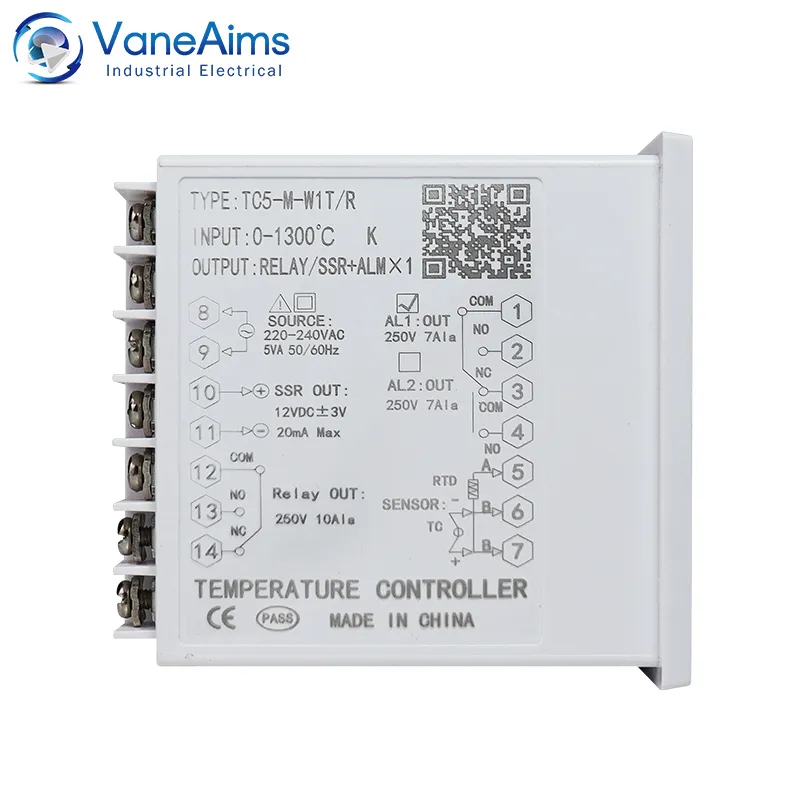 NEW TC5S/H/L/M SSR Relay Thermostat - RTD TC Universal Input Dual ...