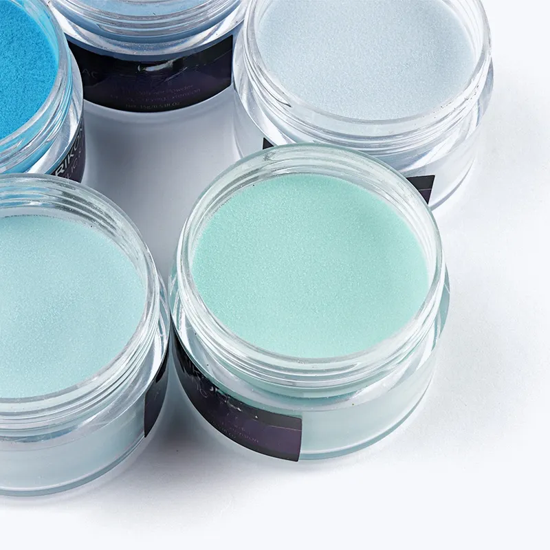 15g Acrylic Powder Sky Blue Carved Nail Art Pigment Dust for Extended ...