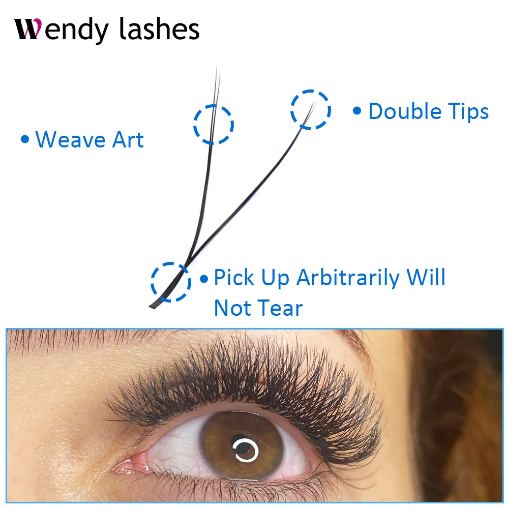 16 Rows YY Premade Volume Fans Lashes Natural Soft Y Style False ...