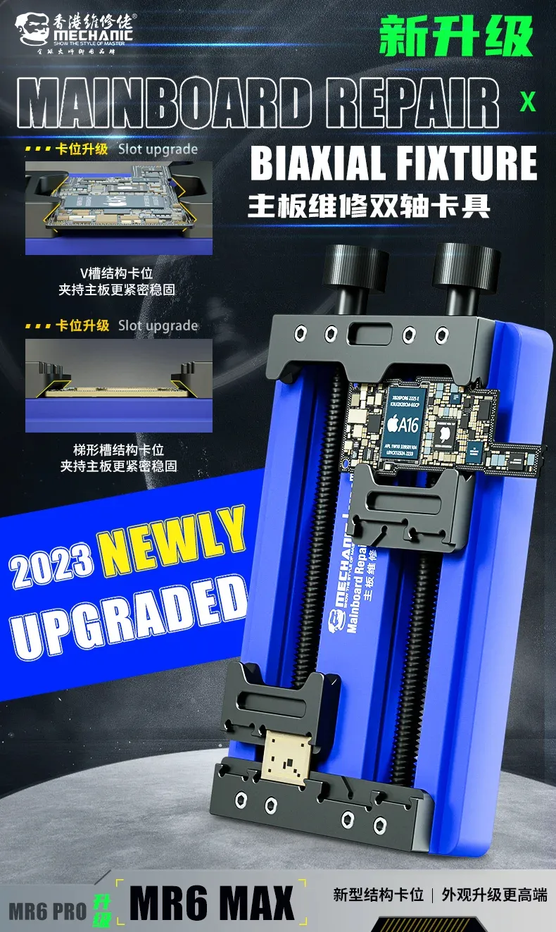 MECHANIC MR6 MAX Dual Axis wave solder fixture for Phone Motherboard ...