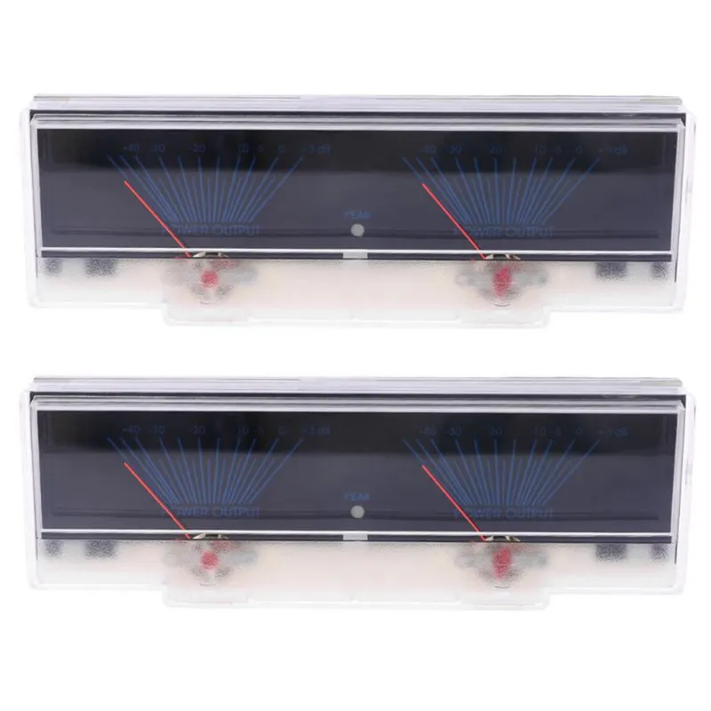 2x VU Meter Audio Power Amplifier Panel w/ Backlight - Analog Level DB ...