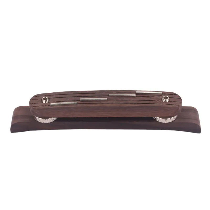 Height Adjustable Rosewood Guitar Bridge for Mandolin, Guitar, and Bass ...