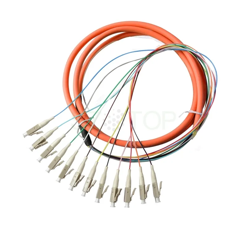 DHgate.com:12 Core LC SC FC ST OM1 OM2 OM3 Fiber Optic Pigtail Simplex ...