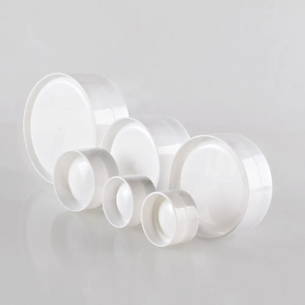 DHgate.com:White Plastic Cosmetic Jars with Inner Lids - Refillable ...