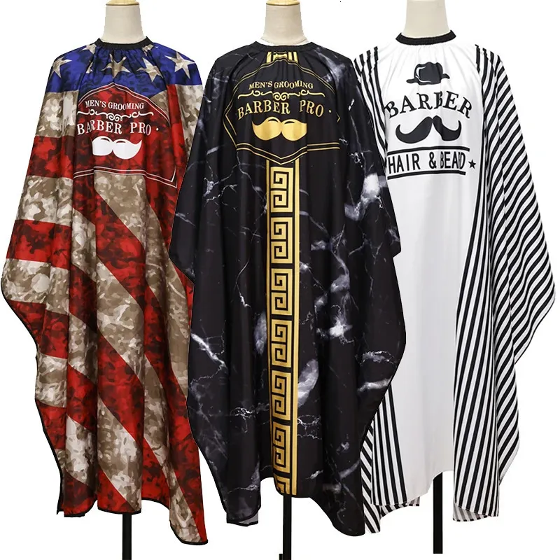 Hair Cutting Cape Waterproof Polyester Hairdressing Cloth Gown Barber ...