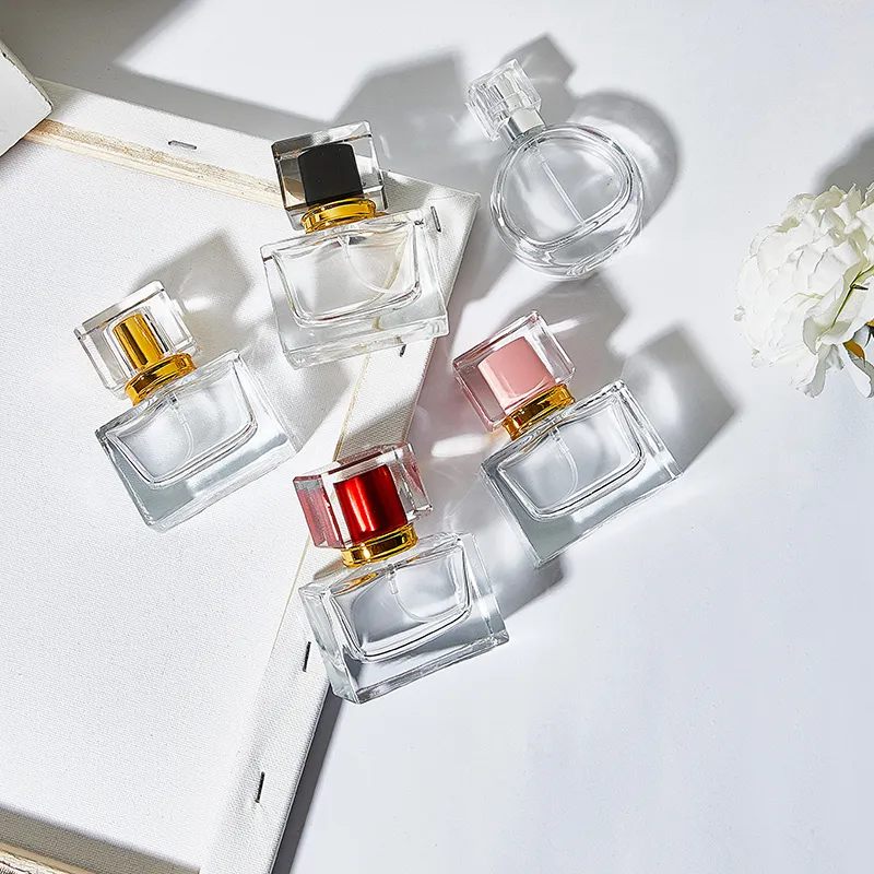 DHgate.com:30ml Bottle of Perfume - 5pcs Square Glass Spray Bottles ...