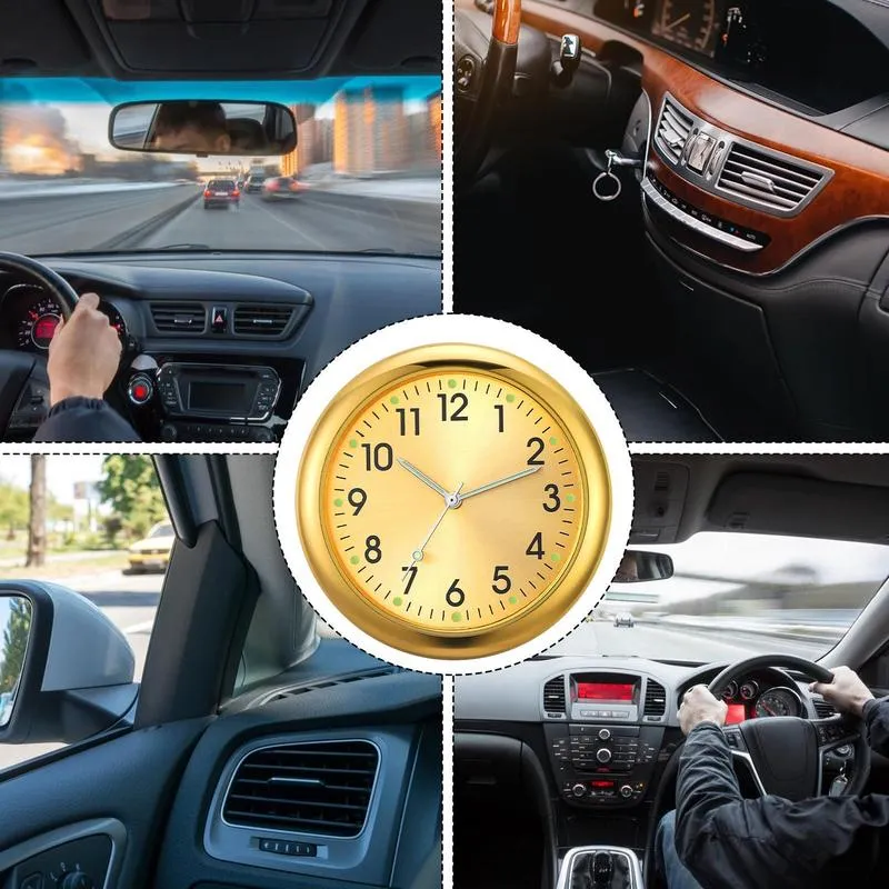 Optimized product title: Quartz Car my dashboard Analog Clock with Time ...