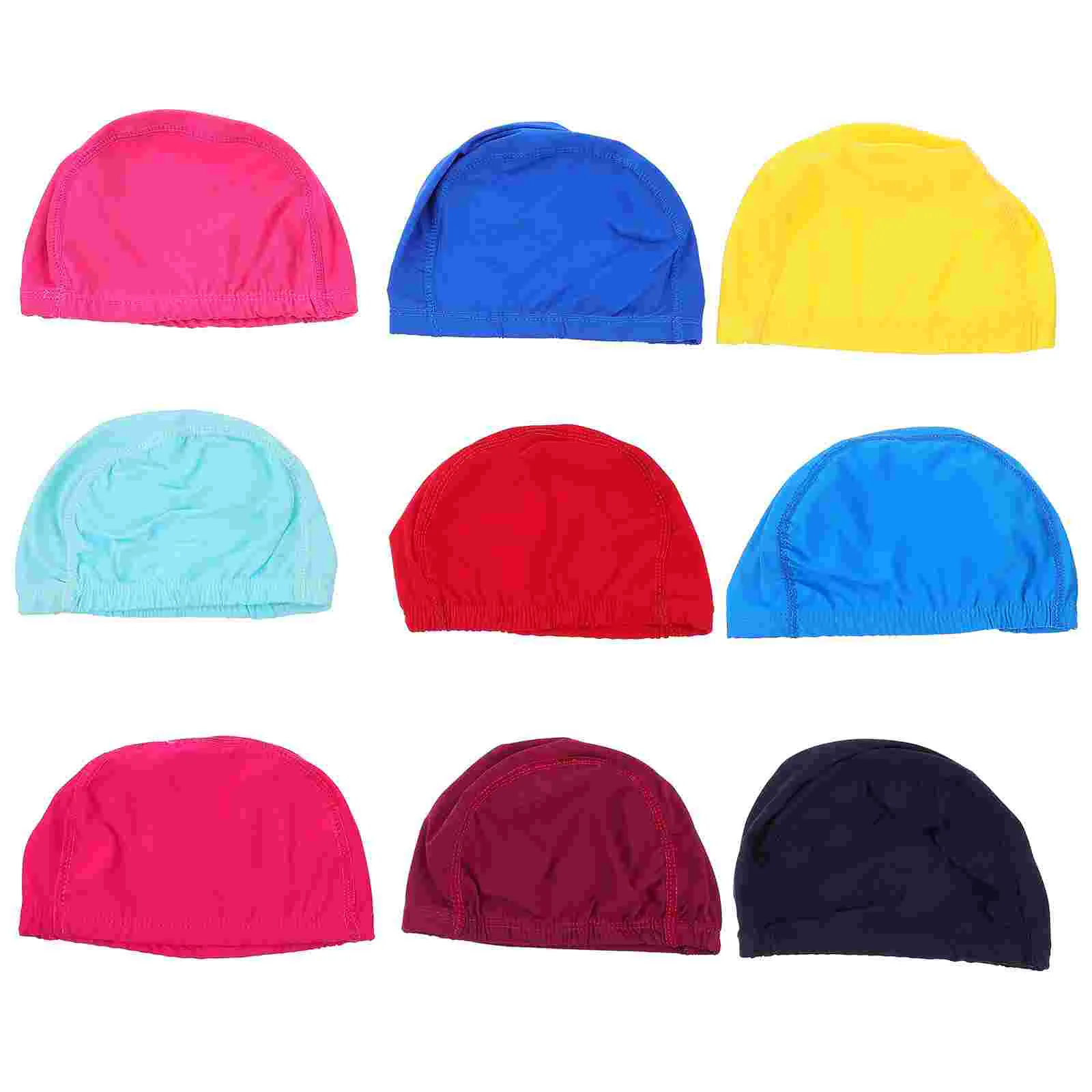 Swim Hat Elastic Swimming Cap Breathable Bathing Shower Caps Hair ...
