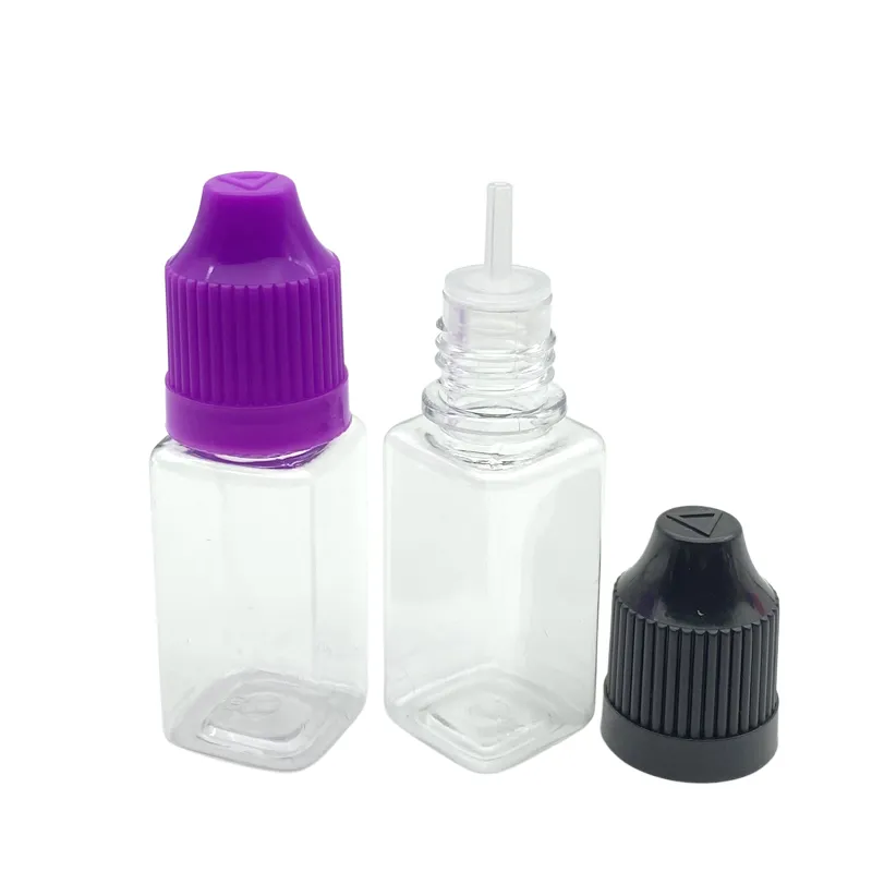 2024 Clear 10ml Plastic Dropper Bottles w/ Childproof Cap - PET Vials ...