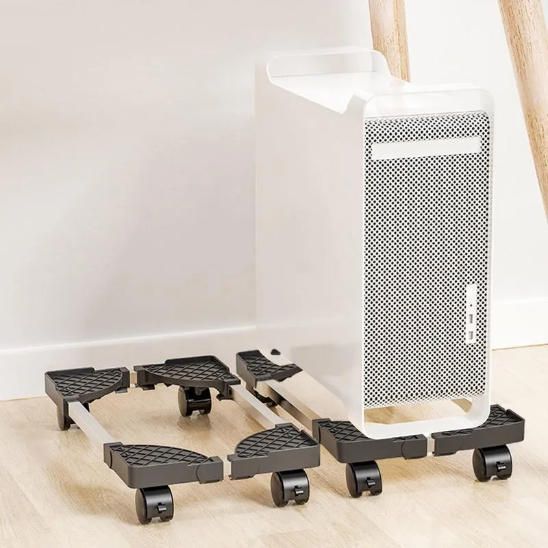 Adjustable Under Desk PC Holder Space-Saving Computer Case Stand ...