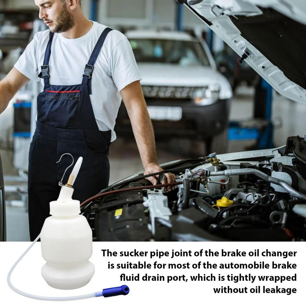 Brake Fluid Bleeder Bottle 1L Flexible Auto Brake Fluid Extractor Brake ...