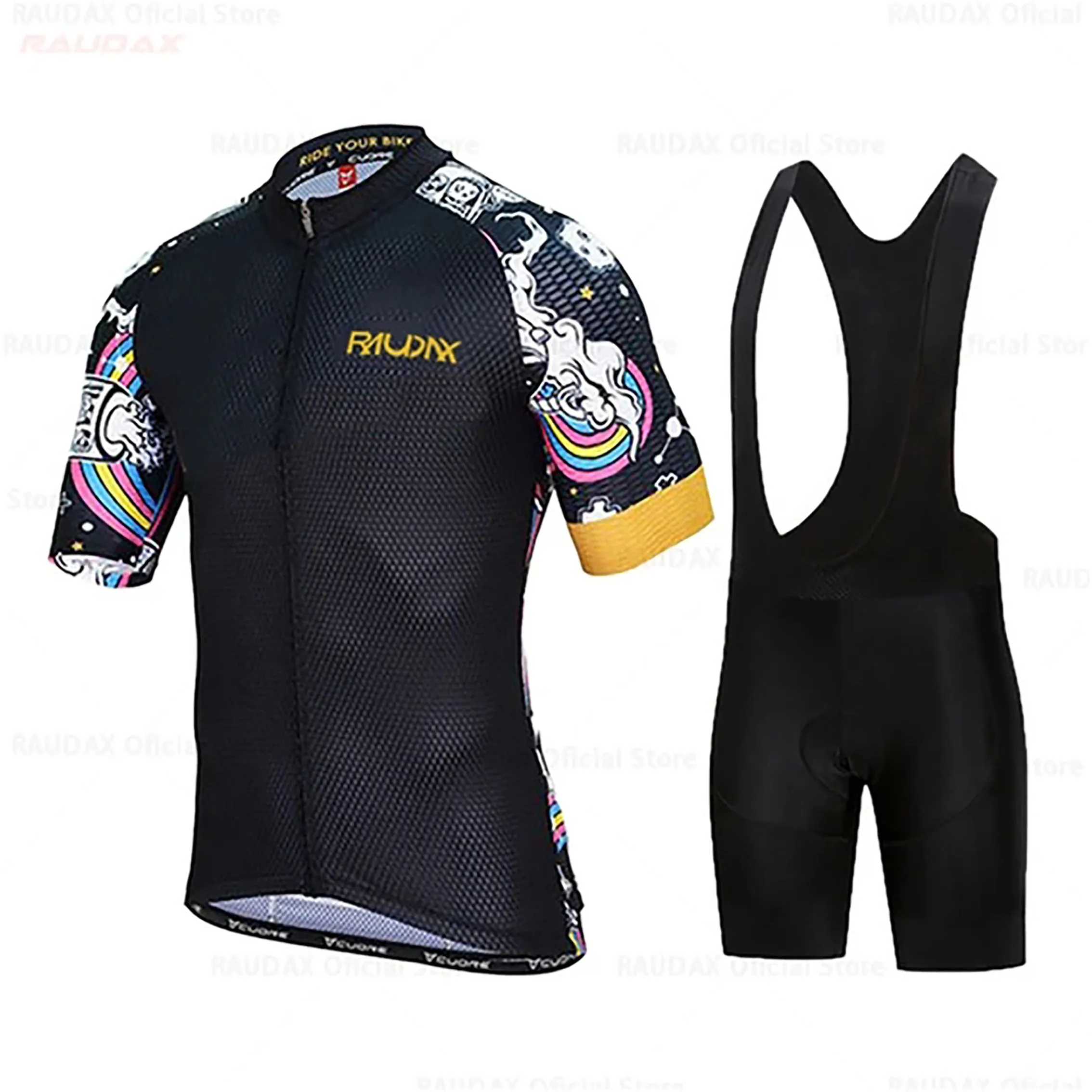 Summer Breathable Men's Cycling Jersey Set - Pro MTB Bike Suit Uniform ...