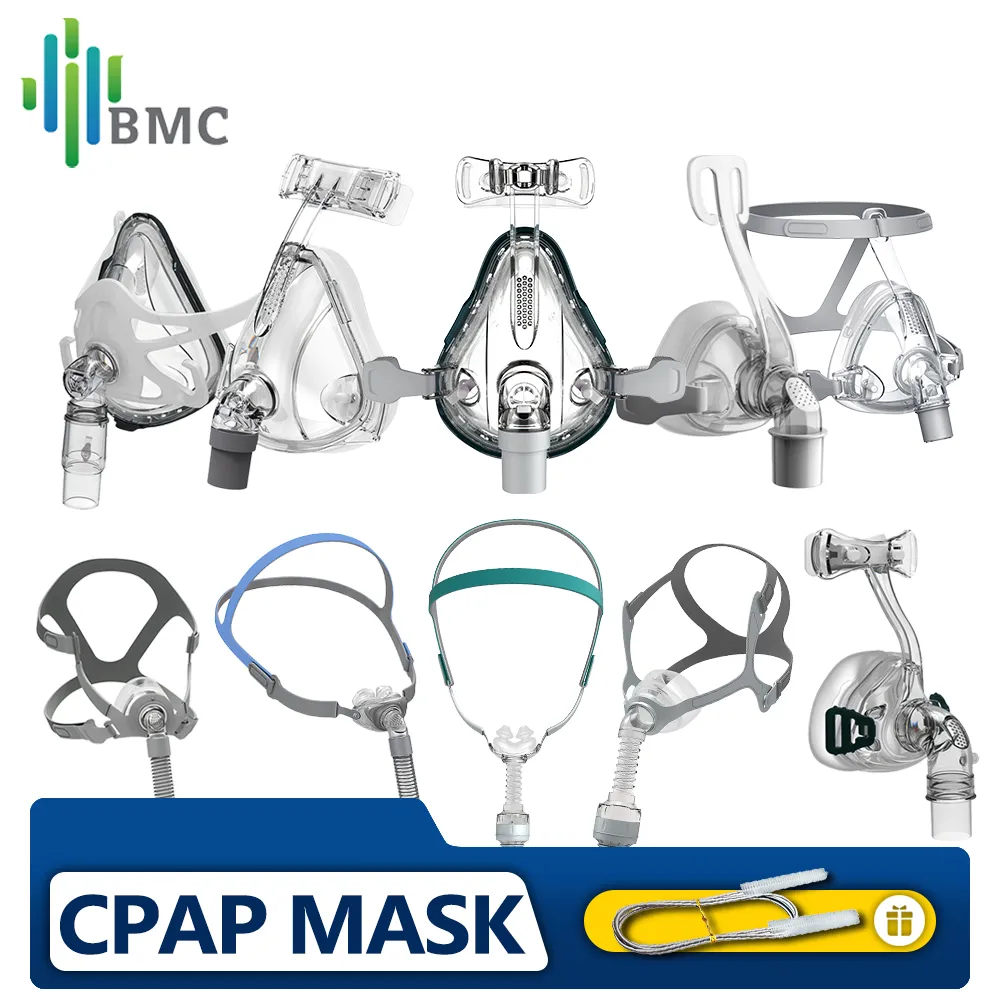 Grey crochet headband for Sleep Apnea and Snoring - BMC Nasal Full Face ...