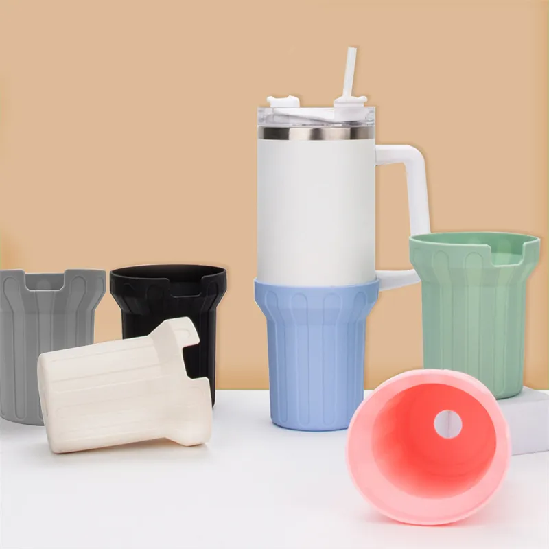 Silicone Cup Bottom Protective Sleeve, Non-Slip Water Bottle Base Cover ...